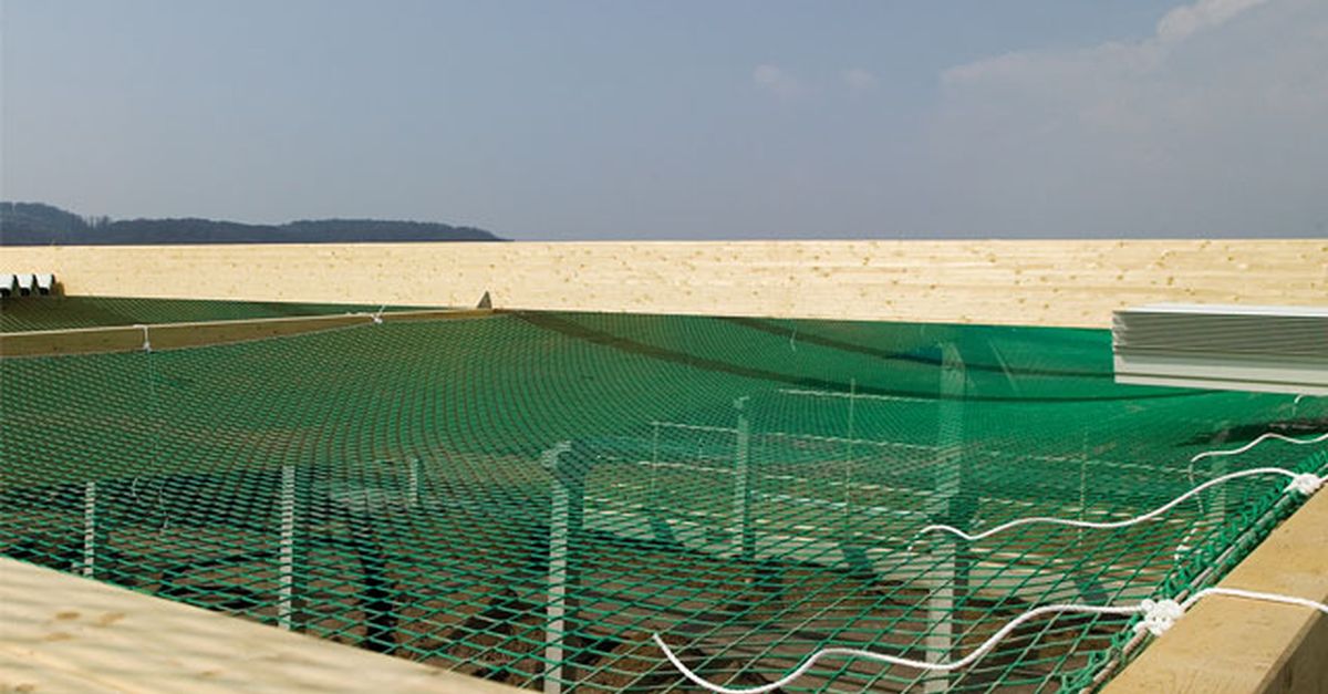 100mm Fall Arrest Safety Netting With Border Rope (5m x 10m) | Huck ...