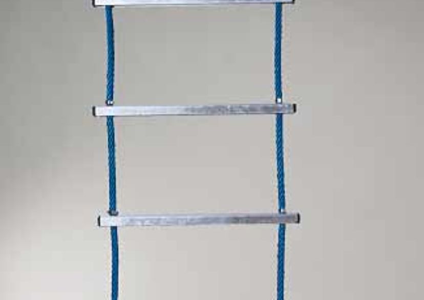 Rope ladder with aluminium rungs - Huck
