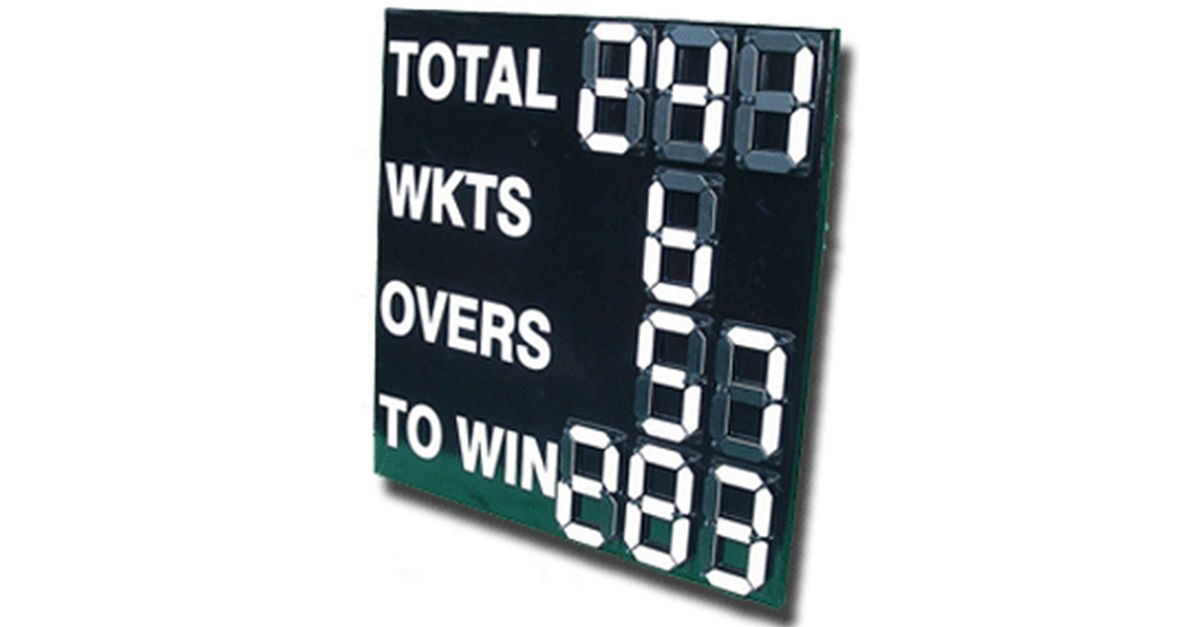 Large Electronic Cricket Scoreboard | Free Delivery Available - Huck