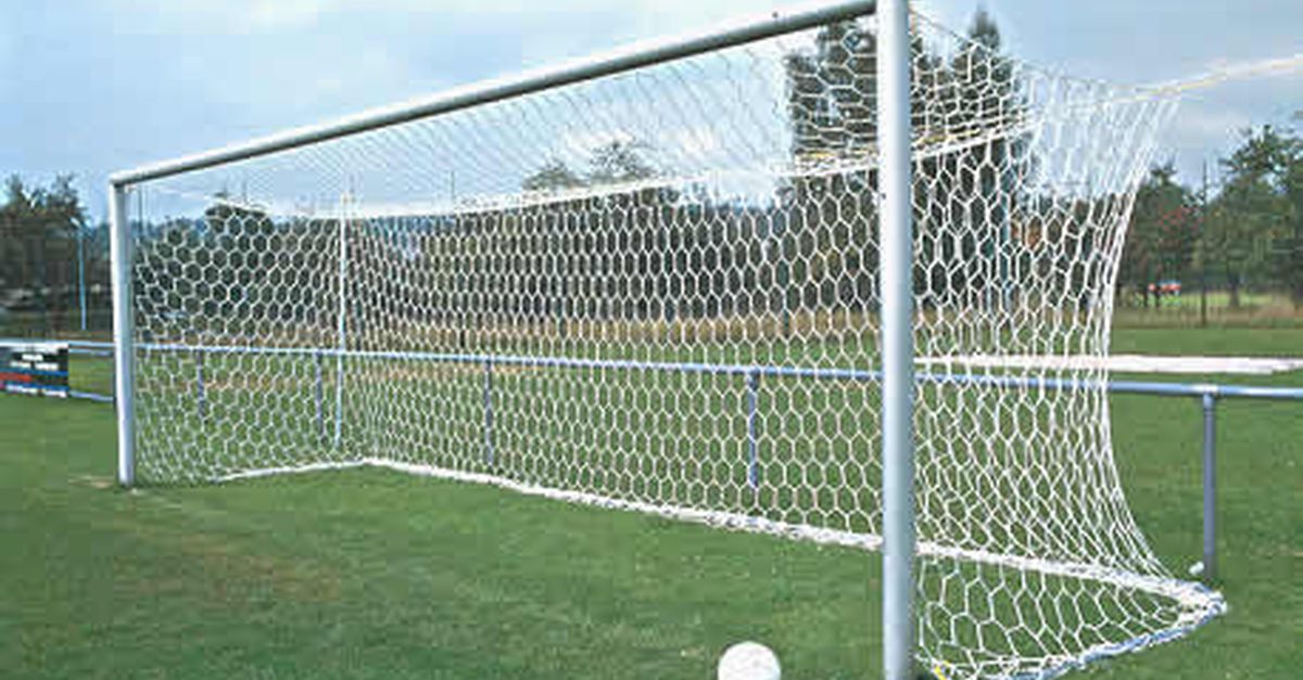 Full-Size Box Style Football Goal Net | Hexagonal Mesh - Huck