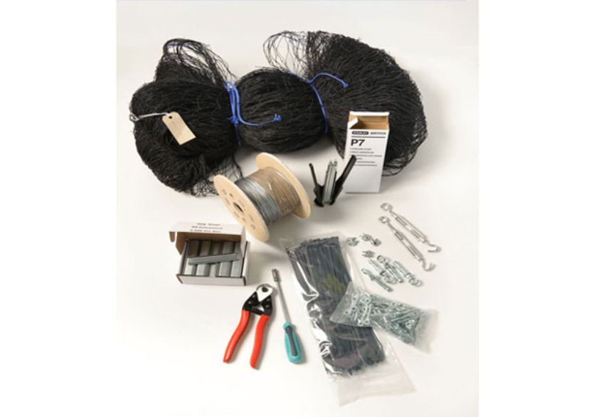 Bird Net & Fixings - 10m x 10m Bird Netting - Huck