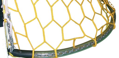 Handball Goal Net in 4 mm Polyester, knotless netting, with an elastic ...