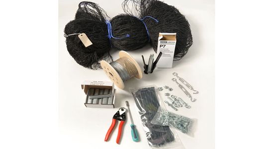 Bird Net & Fixings - 10m x 10m Bird Netting - Huck