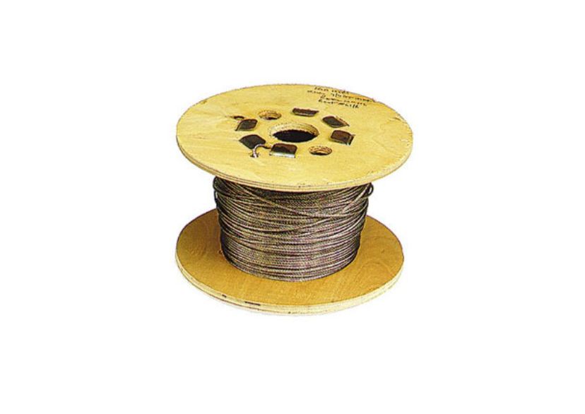 1.5mm Net Straining Wire, 7x7 Galvanised - 100m Coil - Huck