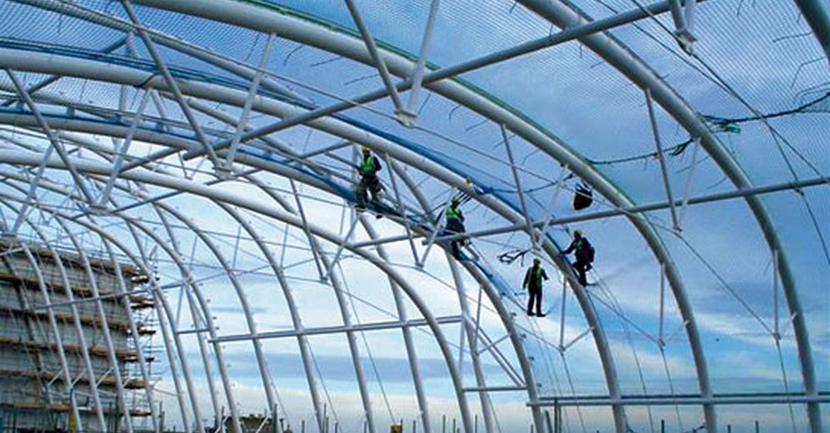 100mm Mesh Fall Arrest Safety Net - Made to Order - Huck