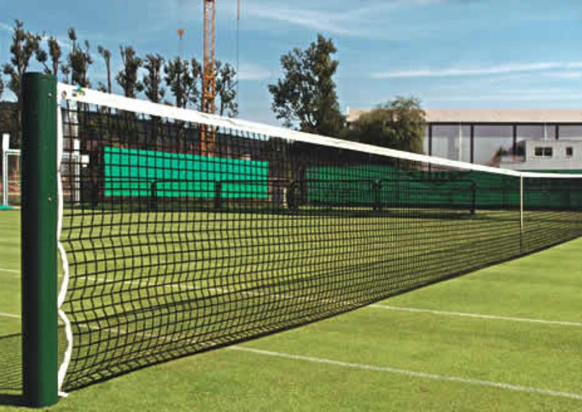 4mm Knotless Coated Polyester Tennis Net With Top Band - Huck
