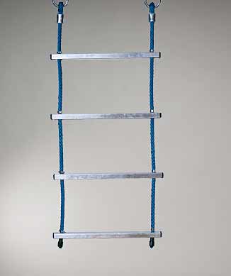 Rope ladder with aluminium rungs - Huck