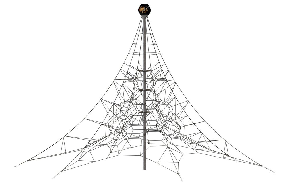 SPIDER 8 rope pyramid with 6 guy lines - Huck