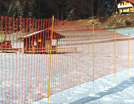 Ski-Slope Fence with Integral Posts - Huck