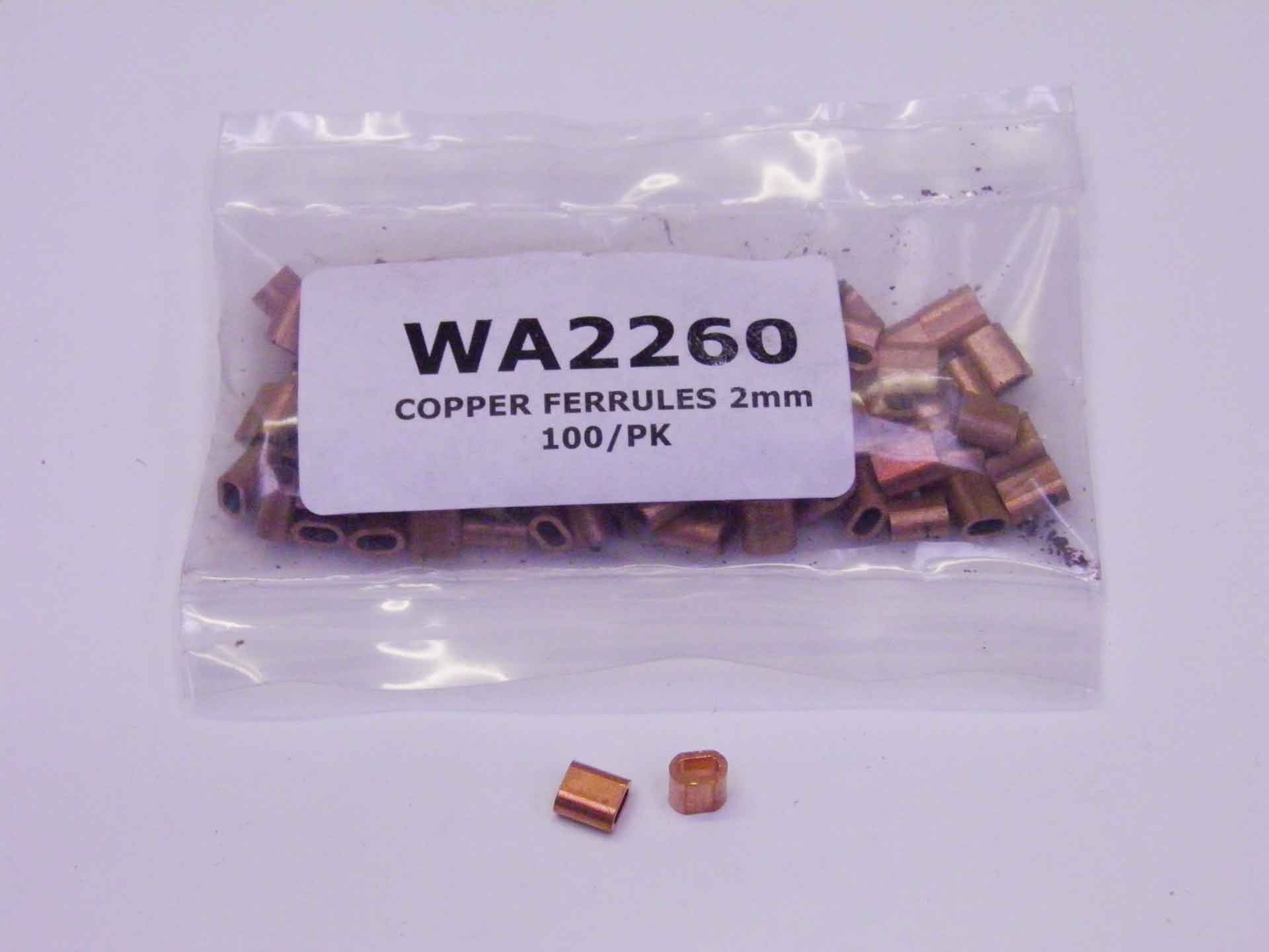 2mm Copper Ferrules (pack of 100) - Huck